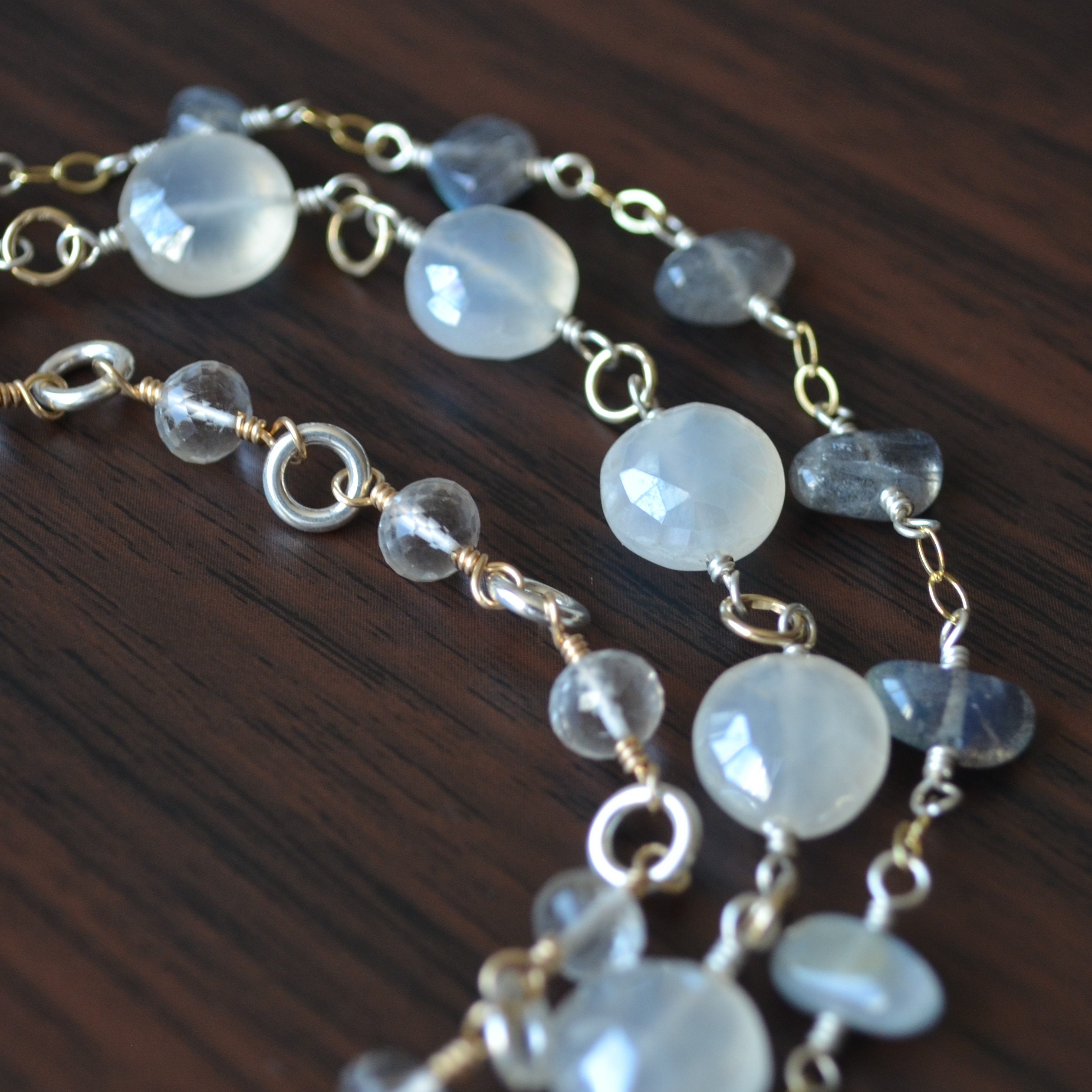 Bold Labradorite Necklace Gold Filled and Sterling Silver | Etsy