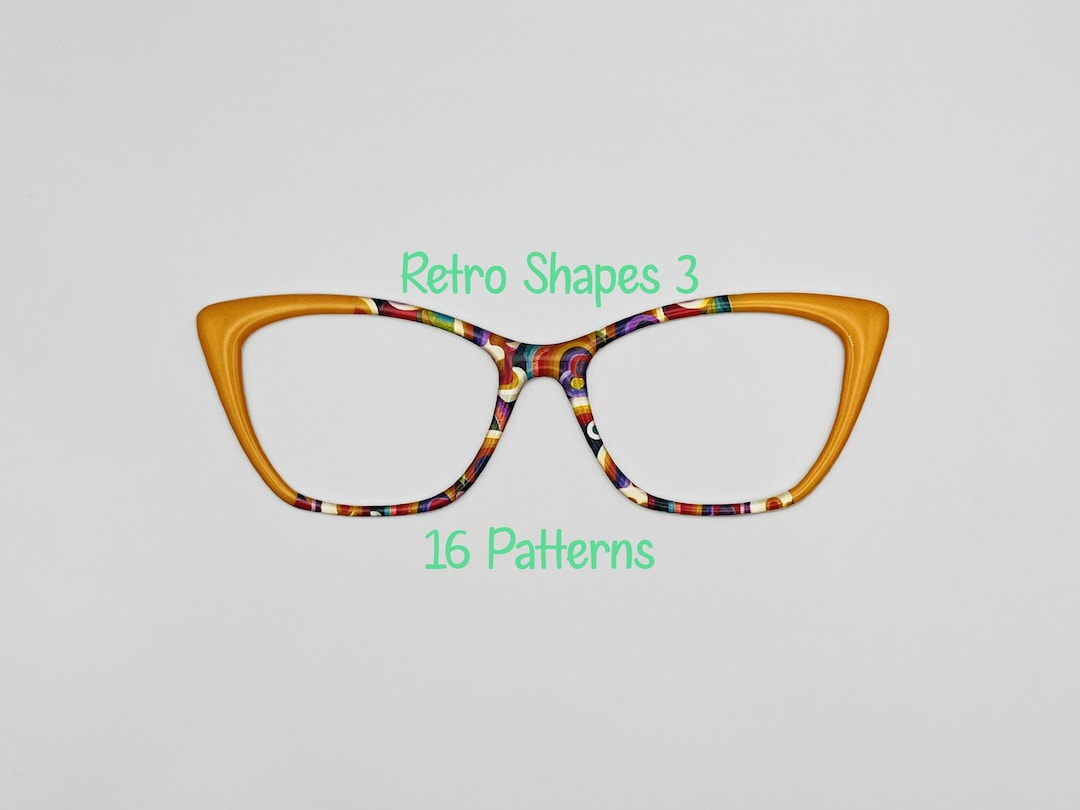 Retro Shapes Handcrafted Pair Compatible Toppers - Add Frame Type to ...