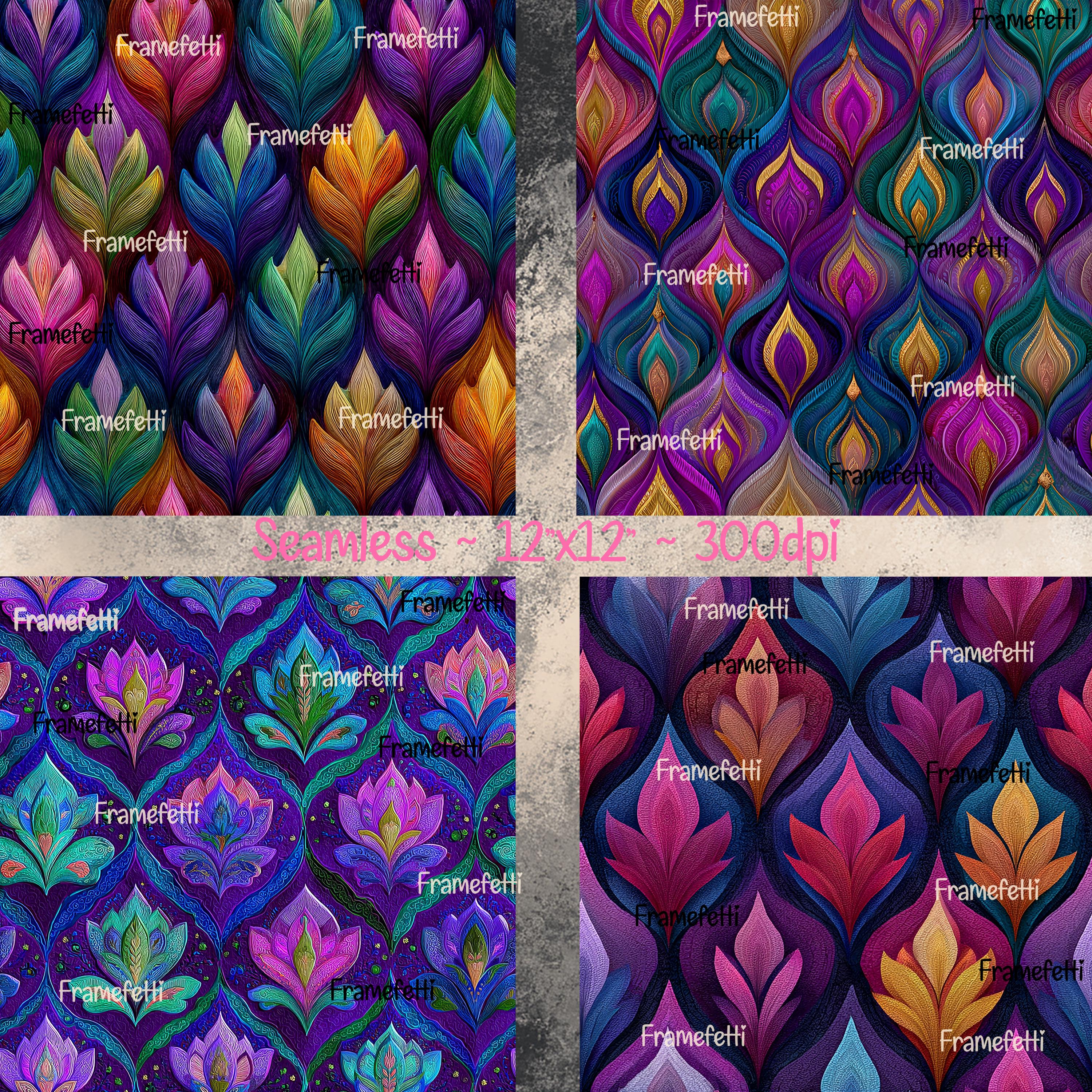 Ogee Patterns Set 2 Seamless Digital Paper - Etsy
