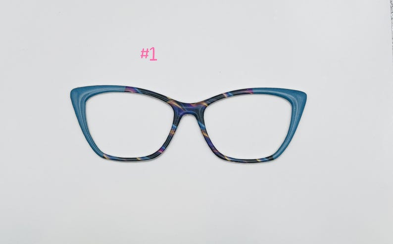 Silk Set 2 Eyeglass Toppers: 3D Printed Magnetic Frames - Etsy