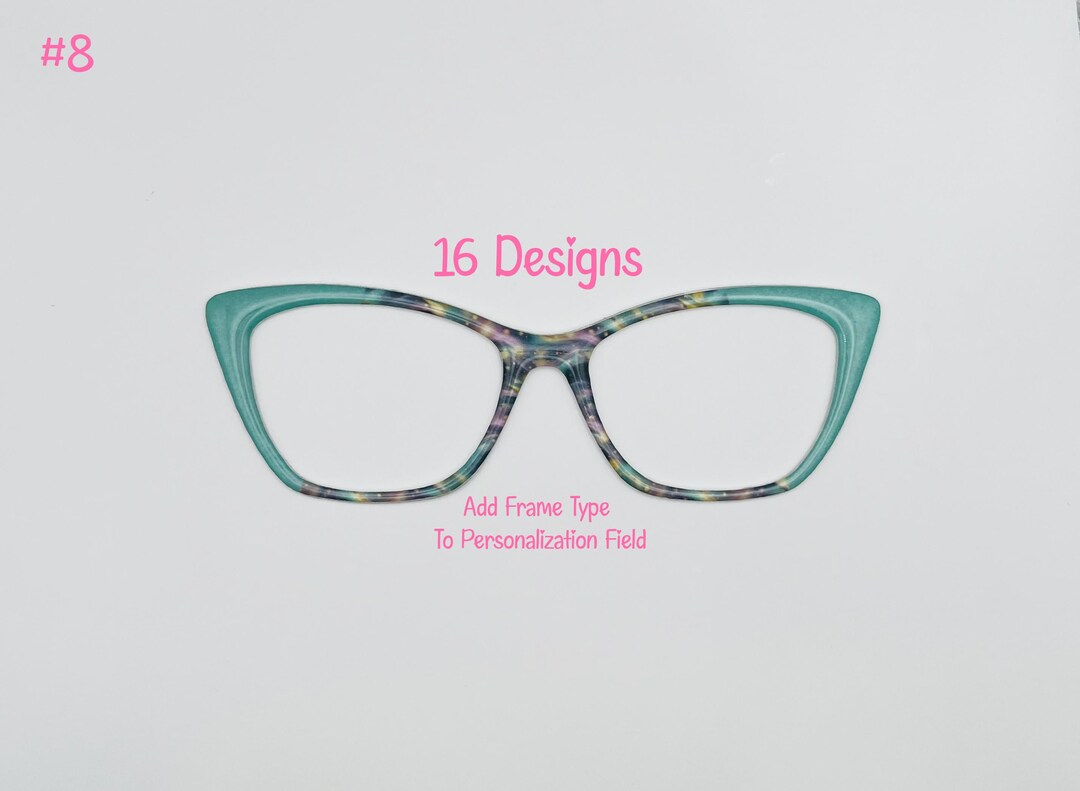 Silk Set 2 Eyeglass Toppers: 3D Printed Magnetic Frames - Etsy
