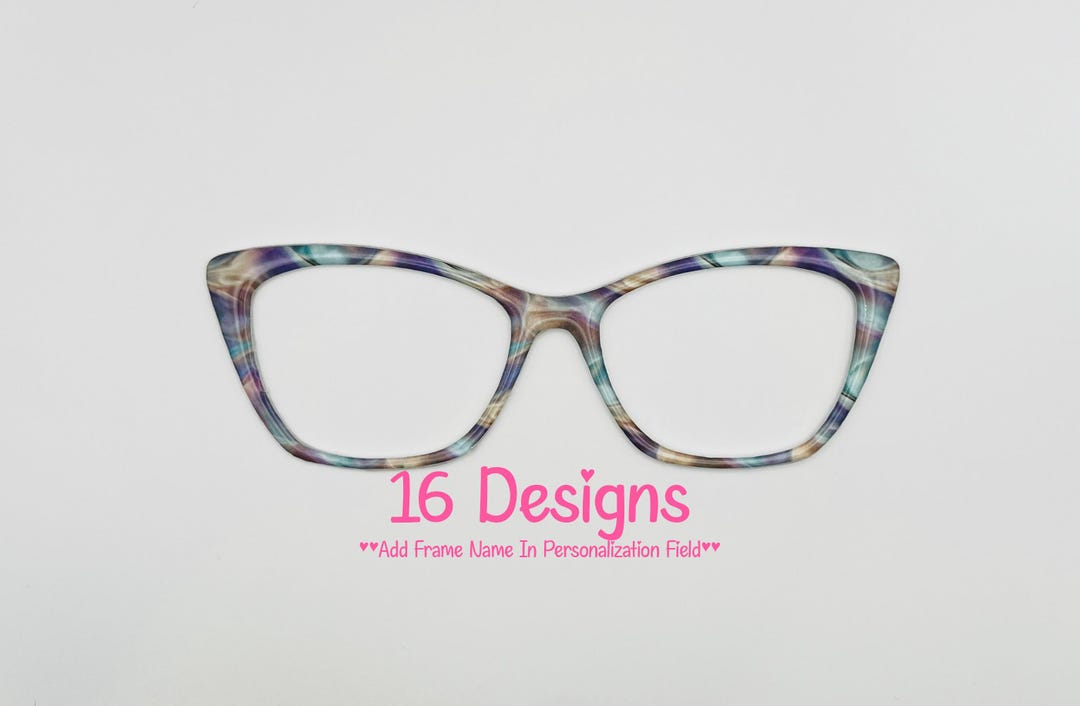 Silk Set 1 Eyeglass Toppers: 3D Printed Magnetic Frames - Etsy