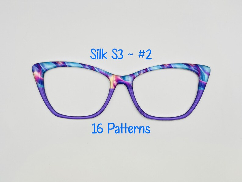 Silk Set 3 Eyeglass Toppers: 3D Printed Magnetic Frames - Etsy
