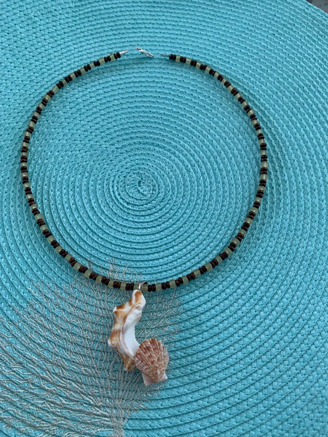 Shell Crown and Scallop Shell Necklace - Etsy