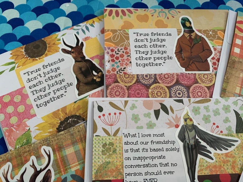 Friendship Cards Quotes About Friendship Humor Cards Kraft Cardstock ...