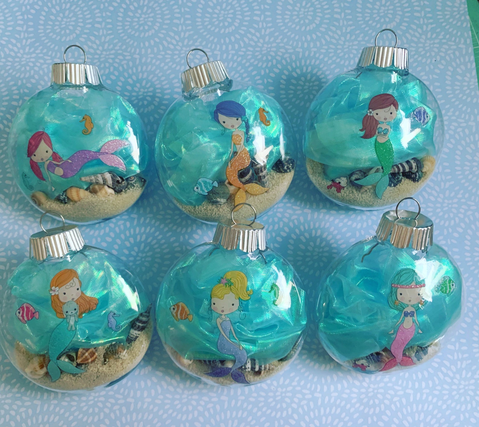 Mermaid Christmas Ornaments - Etsy
