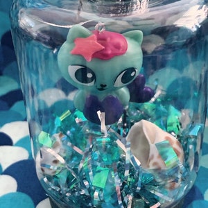 Gabby's Dollhouse Mer-cat Purrmaid Mermaid Cat Snow Globe Ornament ...