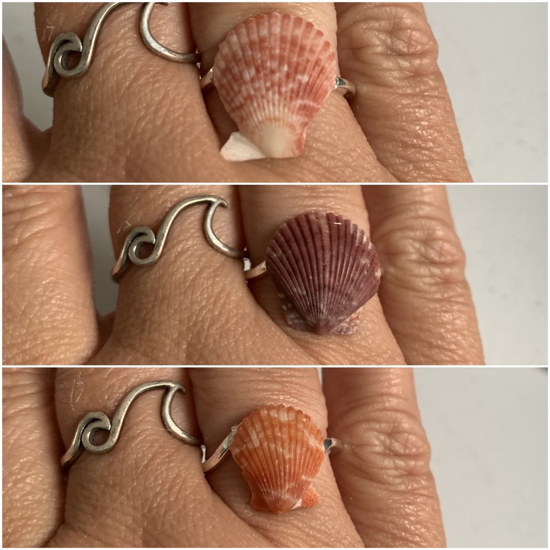 Scallop Shell Mermaids Ring Size 8 - Etsy