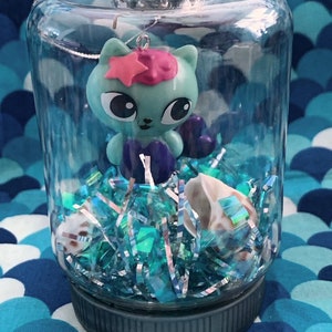 Gabby's Dollhouse Mer-cat Purrmaid Mermaid Cat Snow Globe Ornament ...