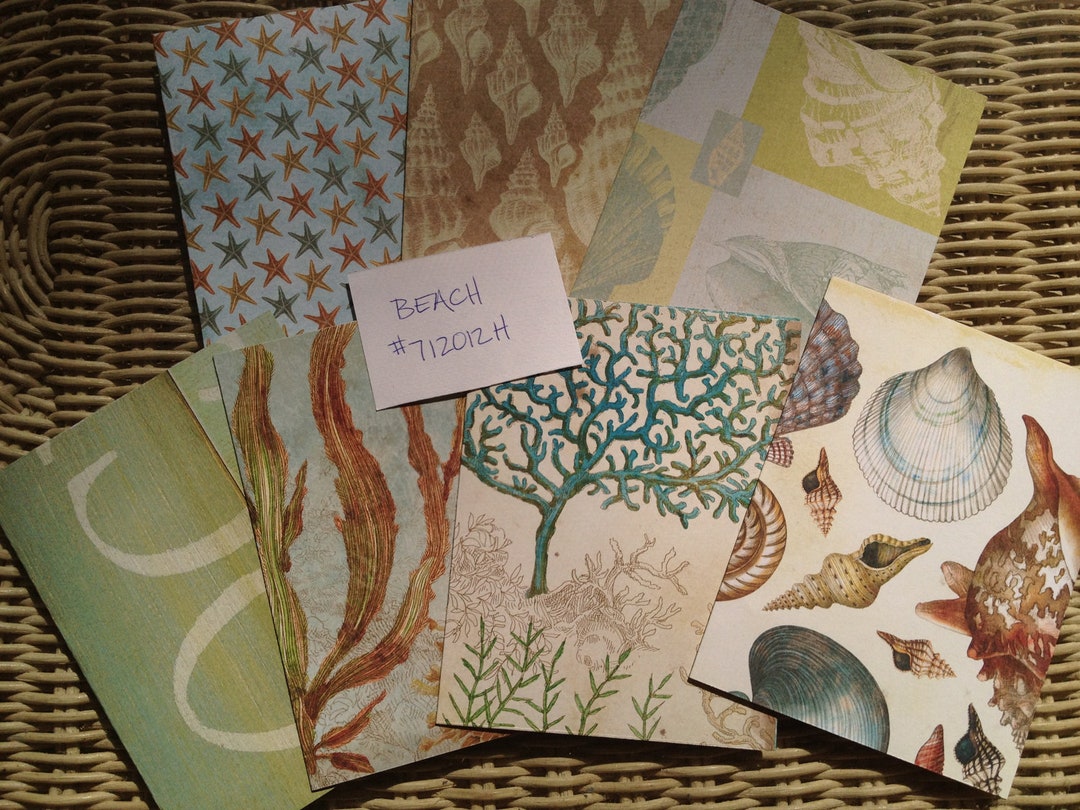 Ocean Themed Blank Cards 7 Card Set 712012H - Etsy