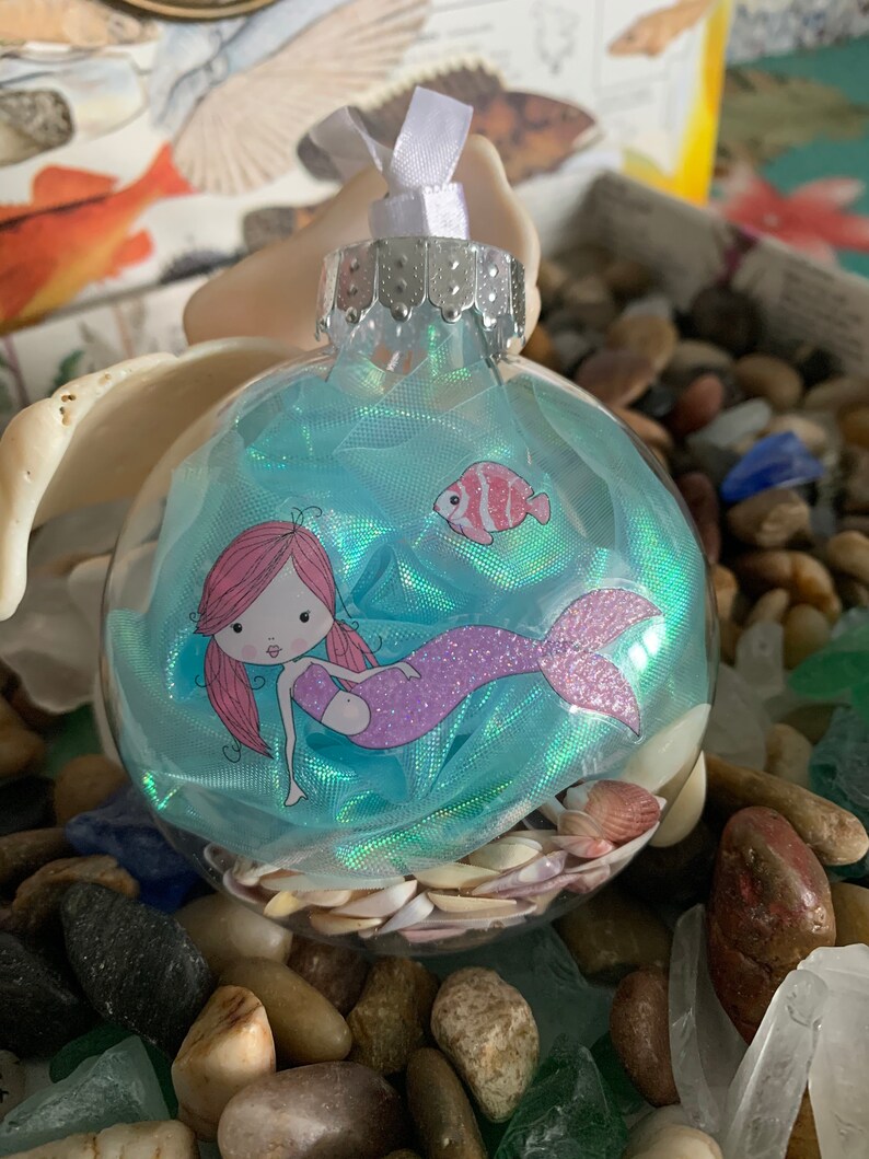 Mermaid Christmas Ornaments | Etsy