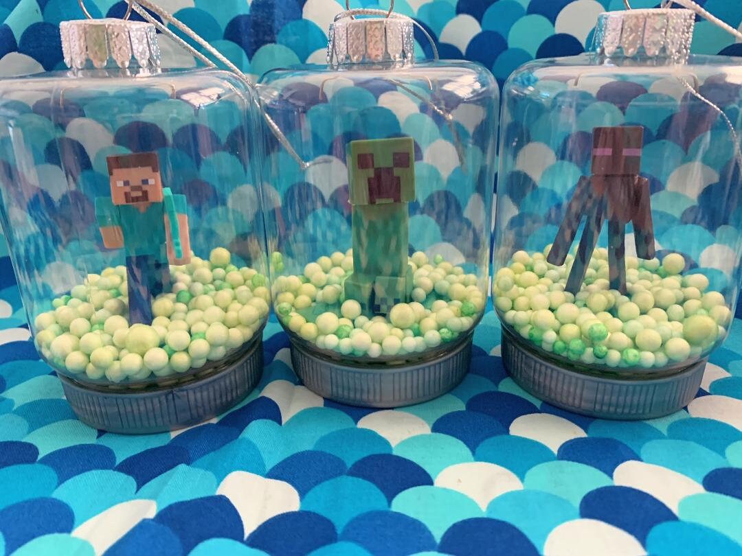 Minecraft Steve Enderman Creeper Video Game Inspired Ornament Minecraft ...