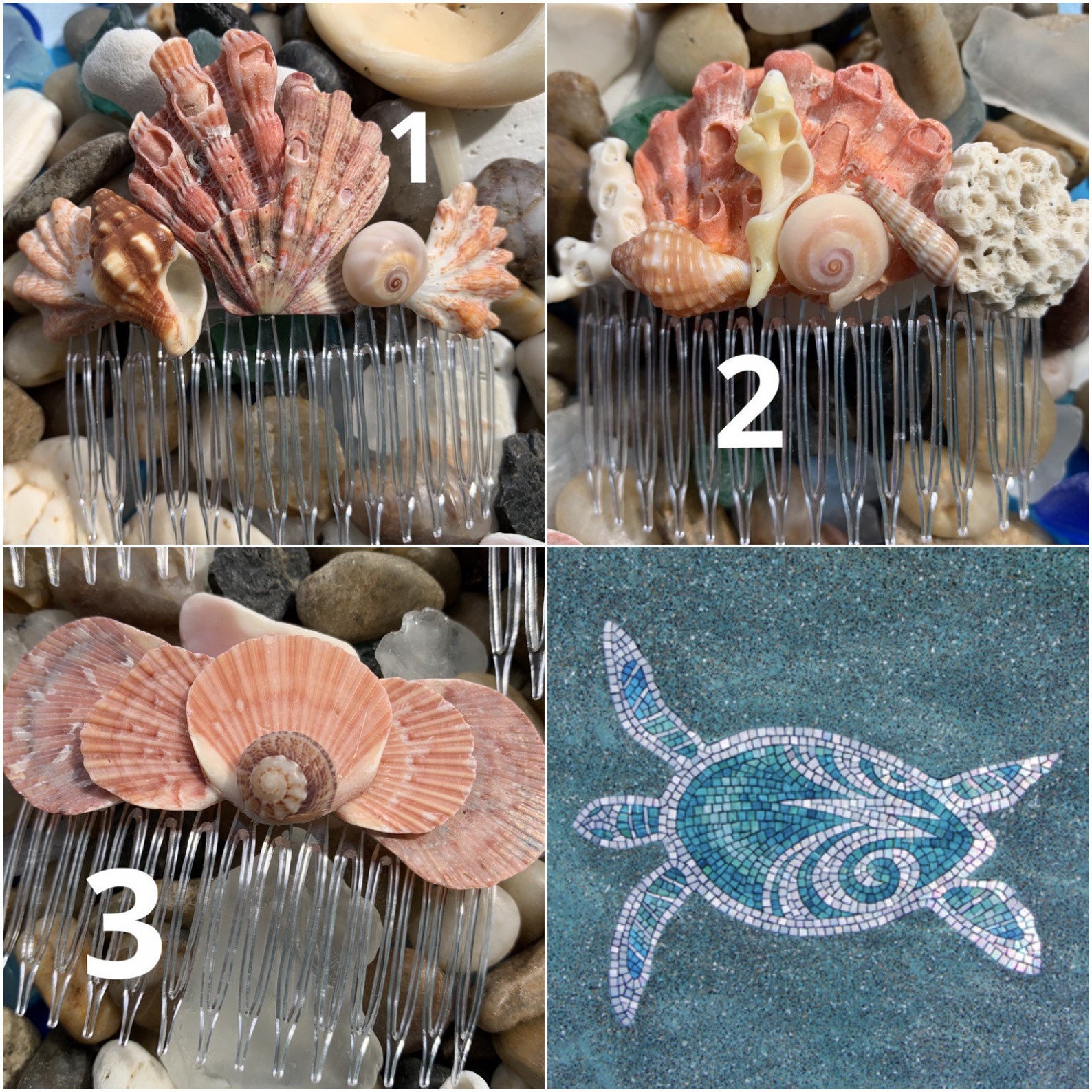 Mermaid Wedding Decorative Hair Comb Beach Wedding Hair Comb - Etsy