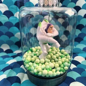 Buzz Lightyear Toy Story Pixar Cartoon Character Ornament Snow Globe ...