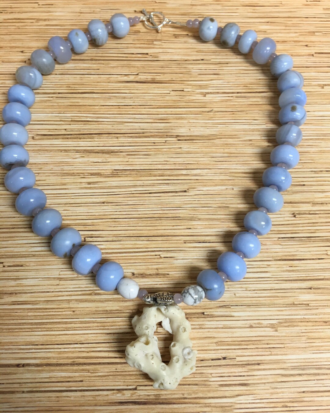 Perriwinkle Stone Sea Turtle & Stone Necklace - Etsy