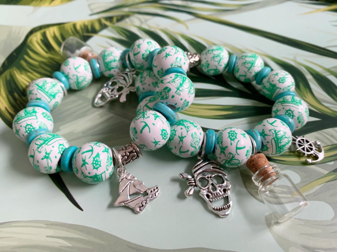 Pirate Looks at 40 Message in a Bottle Empty Bottle Charm Jimmy Buffet ...