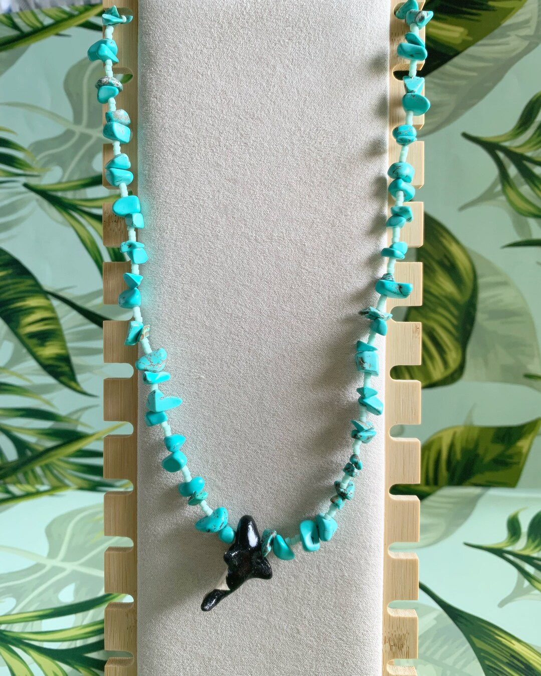 Orca Killer Whale Ceramic Bead Turquoise Chunk Marine Life Marine ...