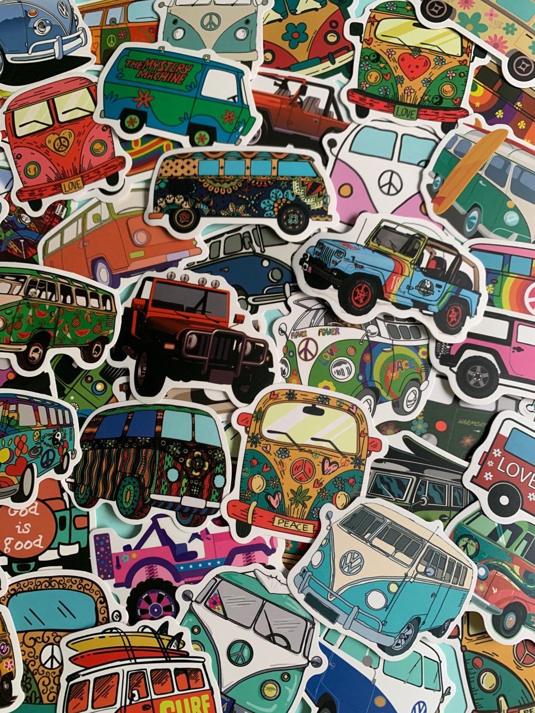 VW Bus Hippie Bus Volkswagen Bus, JEEP, Vespa Laptop, Water Bottle ...