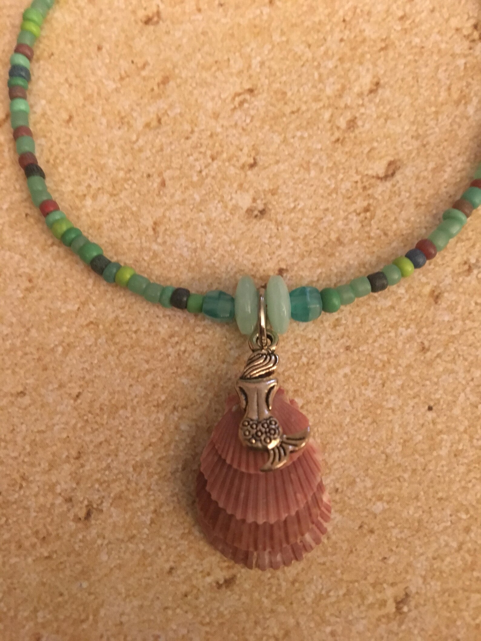 4 Purple Scallop Shells Mermaid Anklet | Etsy