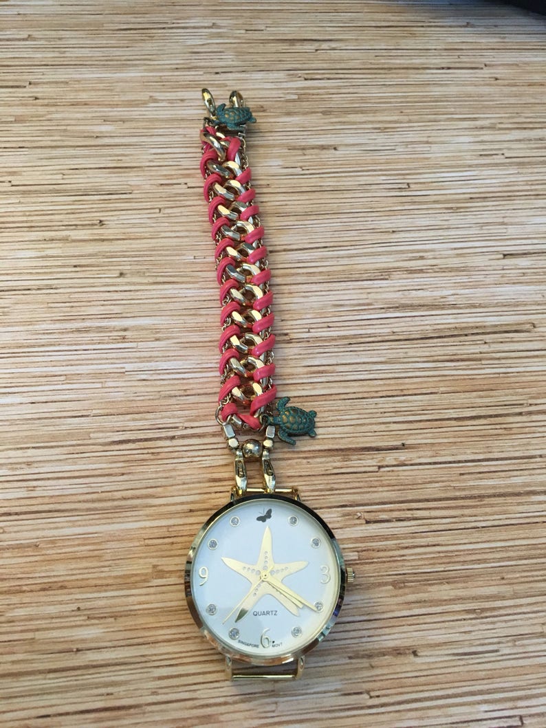 Starfish Sea Turtle Watch - Etsy