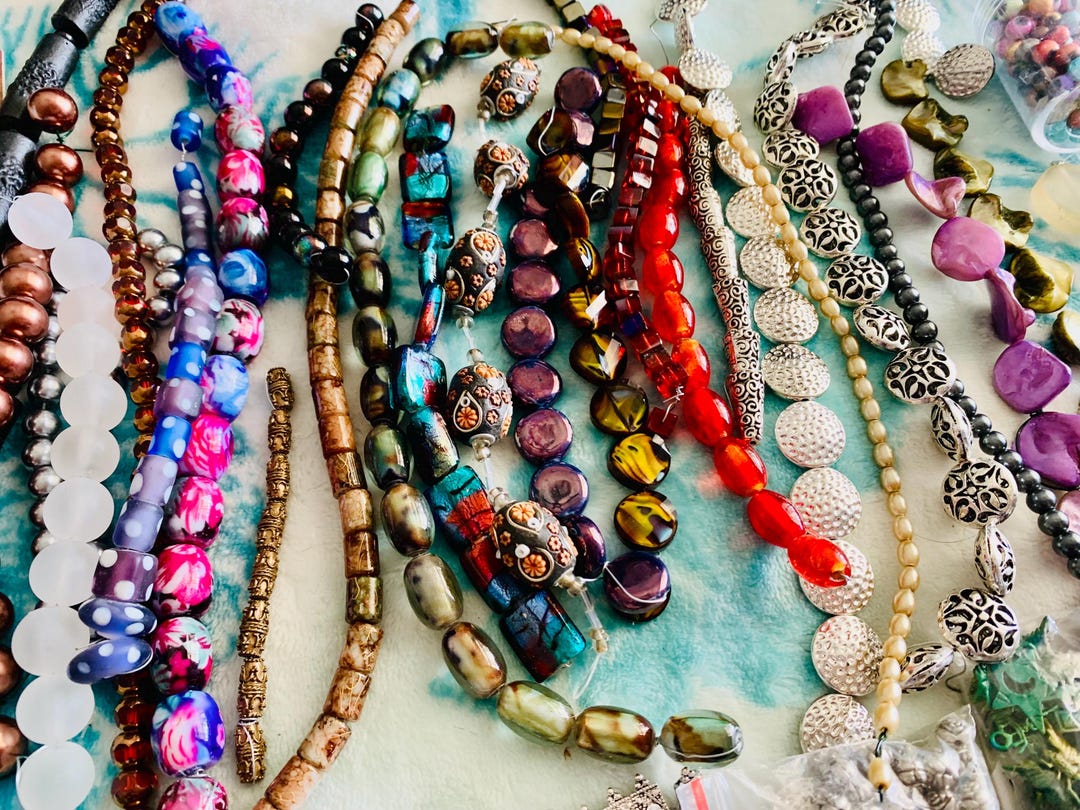 Bead Lot Bead Destash Jewelry Making Supply Lot Glass Lampwork Metal ...