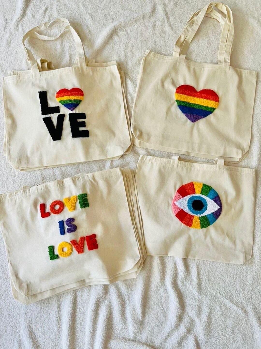 Pride Punch Needle Tote Bag – 4 Model Option - Etsy