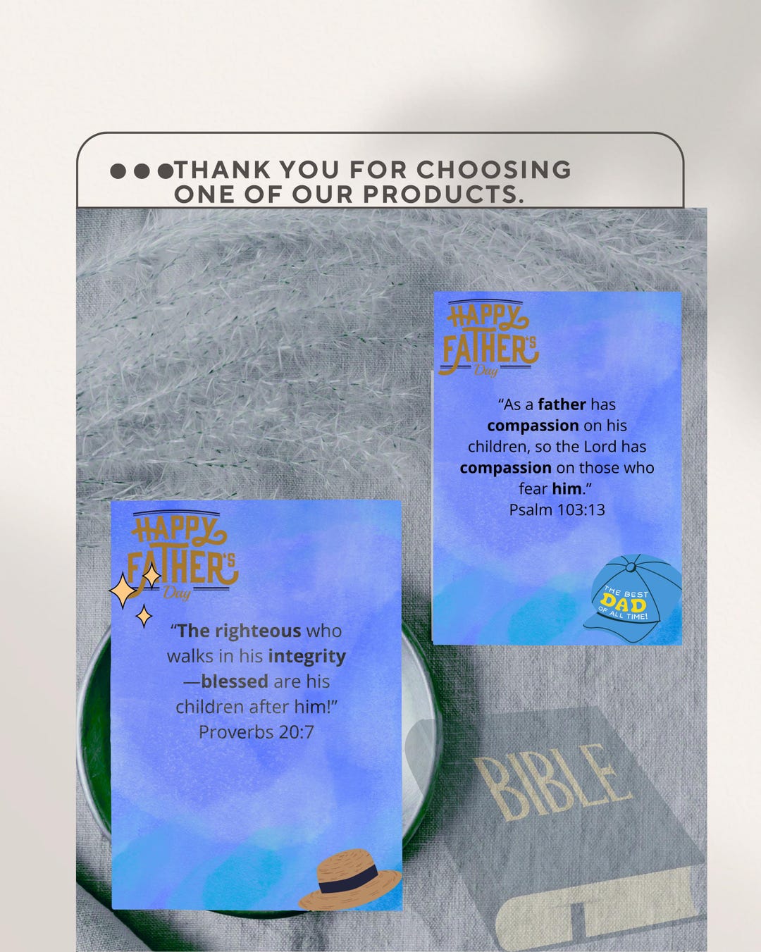 Father's Day Bible Affirmation Cards, Faithful Dad Gift, Father's Day ...