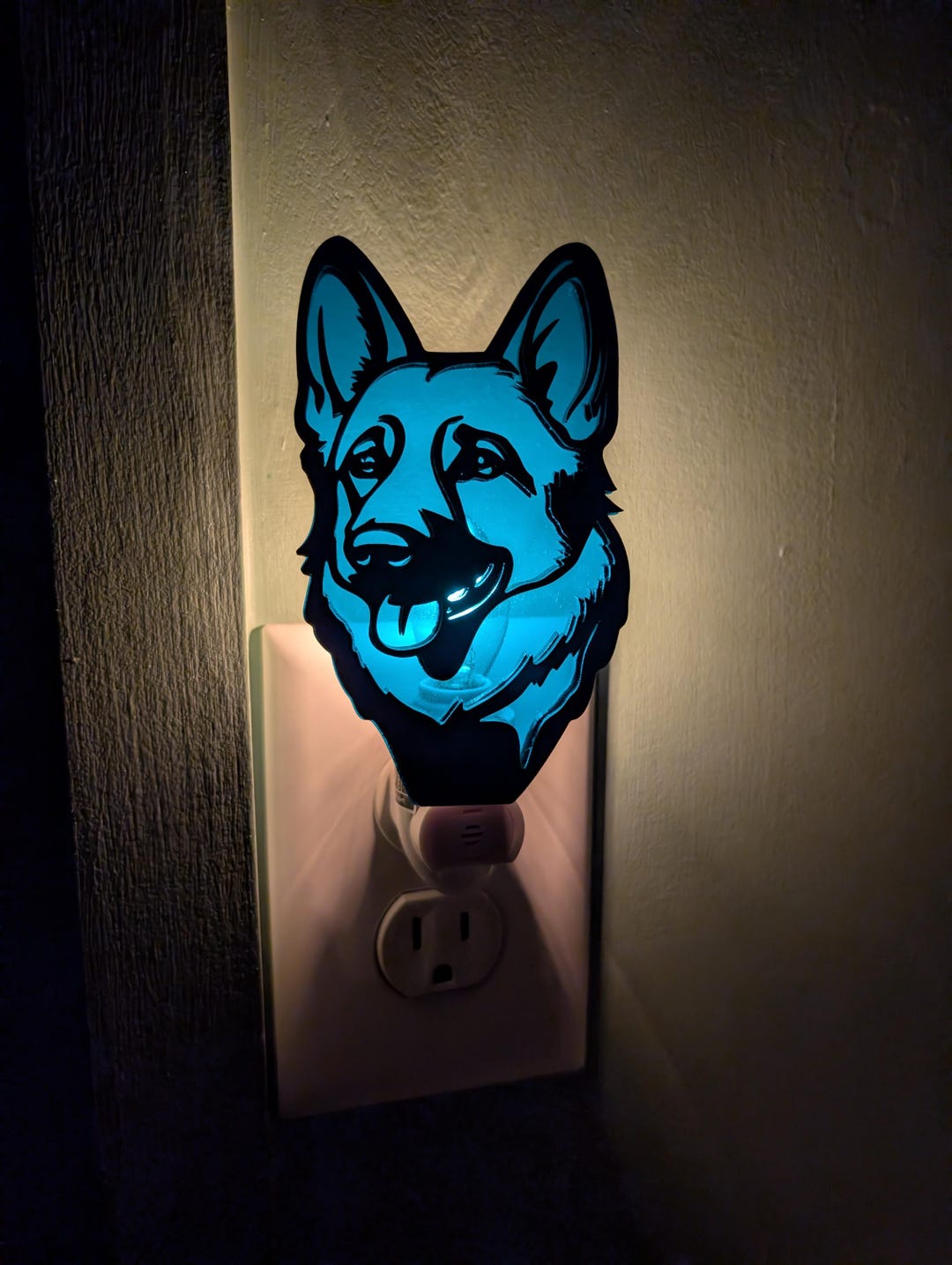 German Shepherd Night Light – Custom Dog Breed Nursery Decor - Etsy