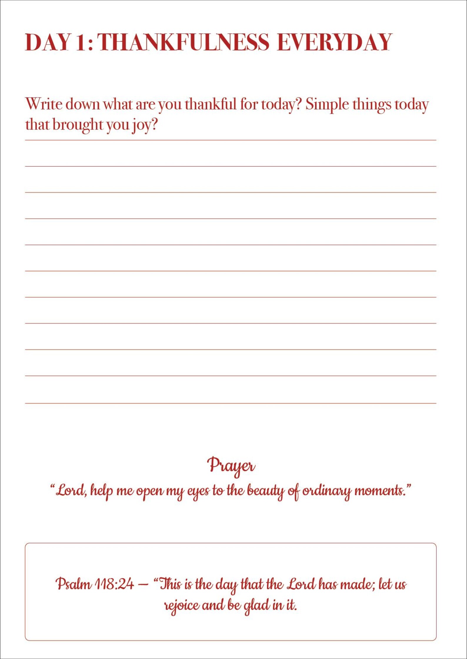 Christian Gratitude Journal | 30-day Thanksgiving Bible Prompts (PDF ...