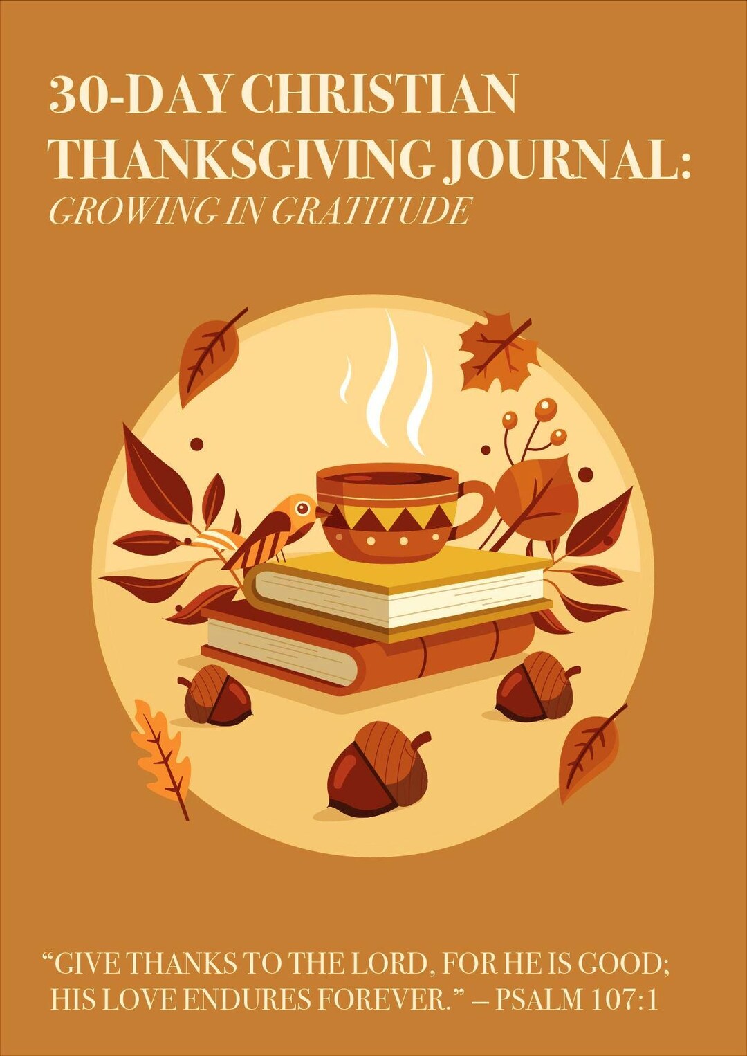Christian Gratitude Journal | 30-day Thanksgiving Bible Prompts (PDF ...