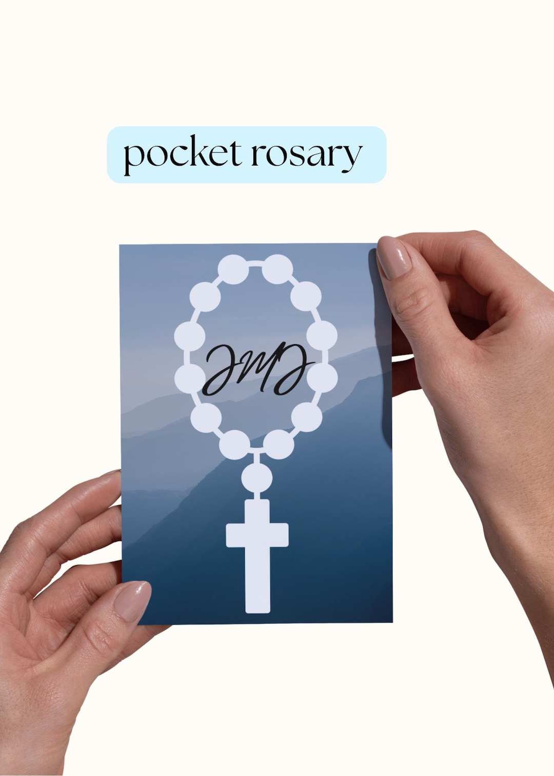 Pocket Rosary Cards Printable Rosary Cards Catholic RCIA Gift for ...