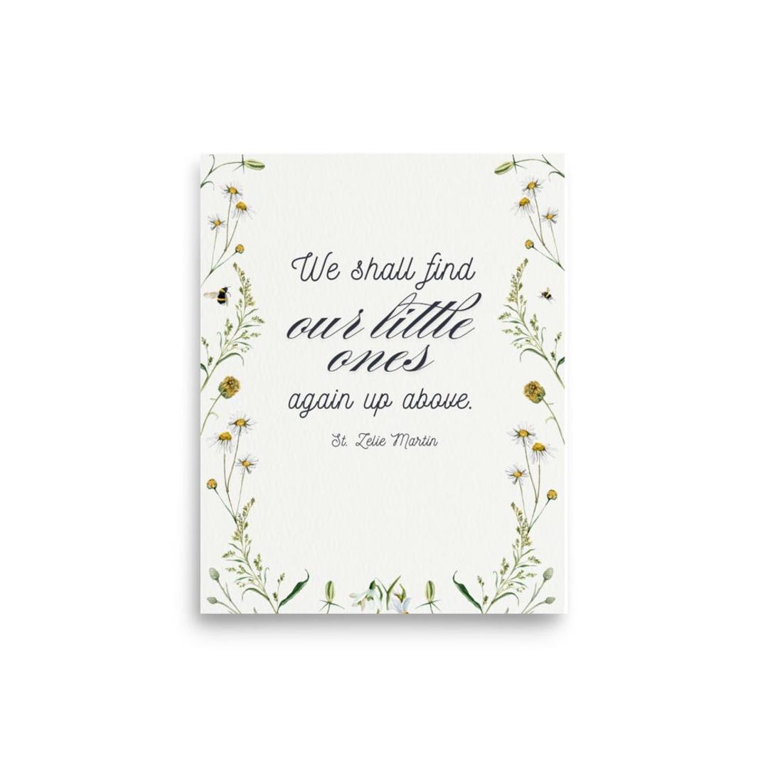 Catholic Miscarriage Poster Miscarriage Remembrance Gift Saint Zelie ...