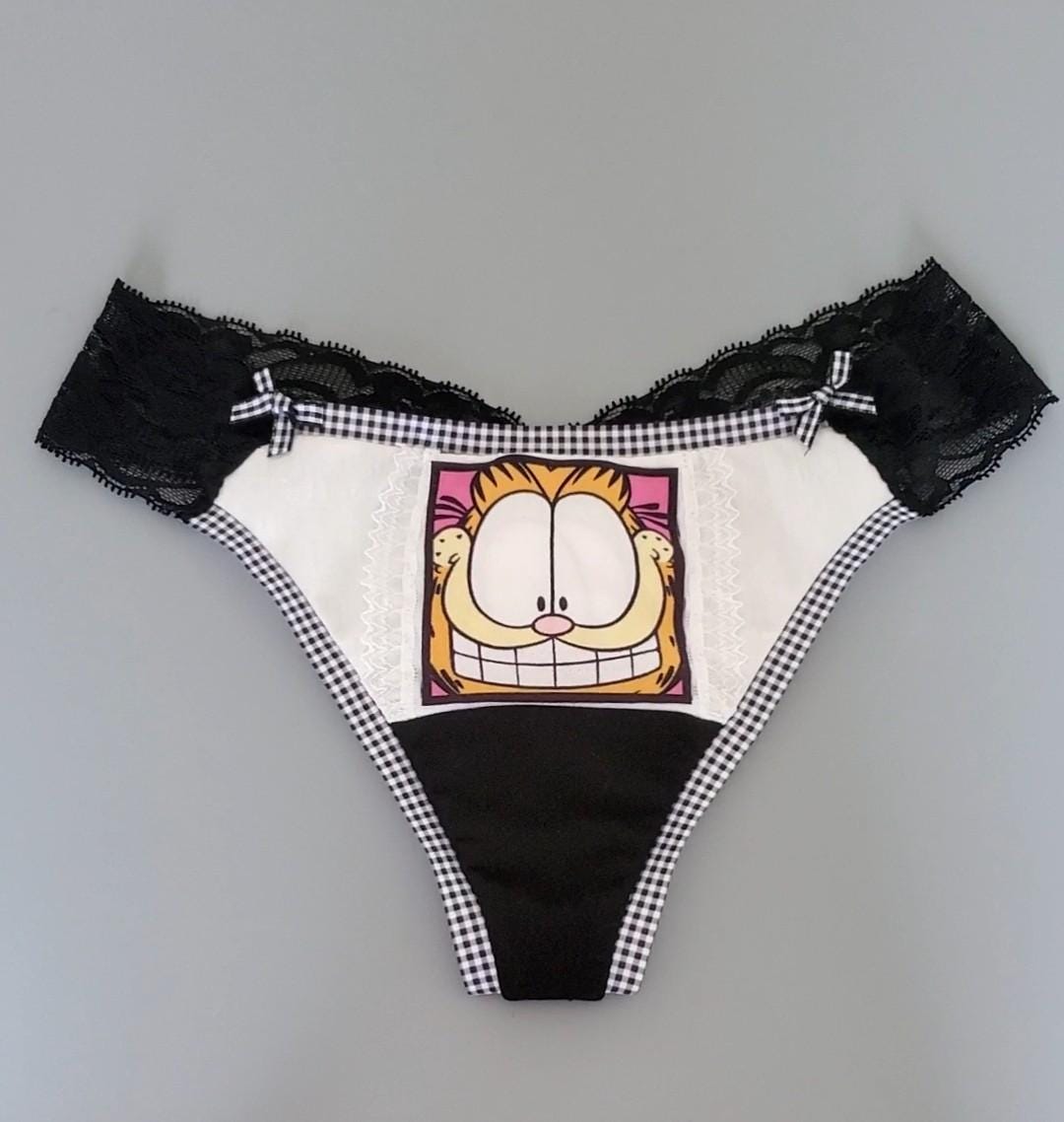 Garfield Lace Thong Panties Cute Panty Women's Underwear Cartoon ...