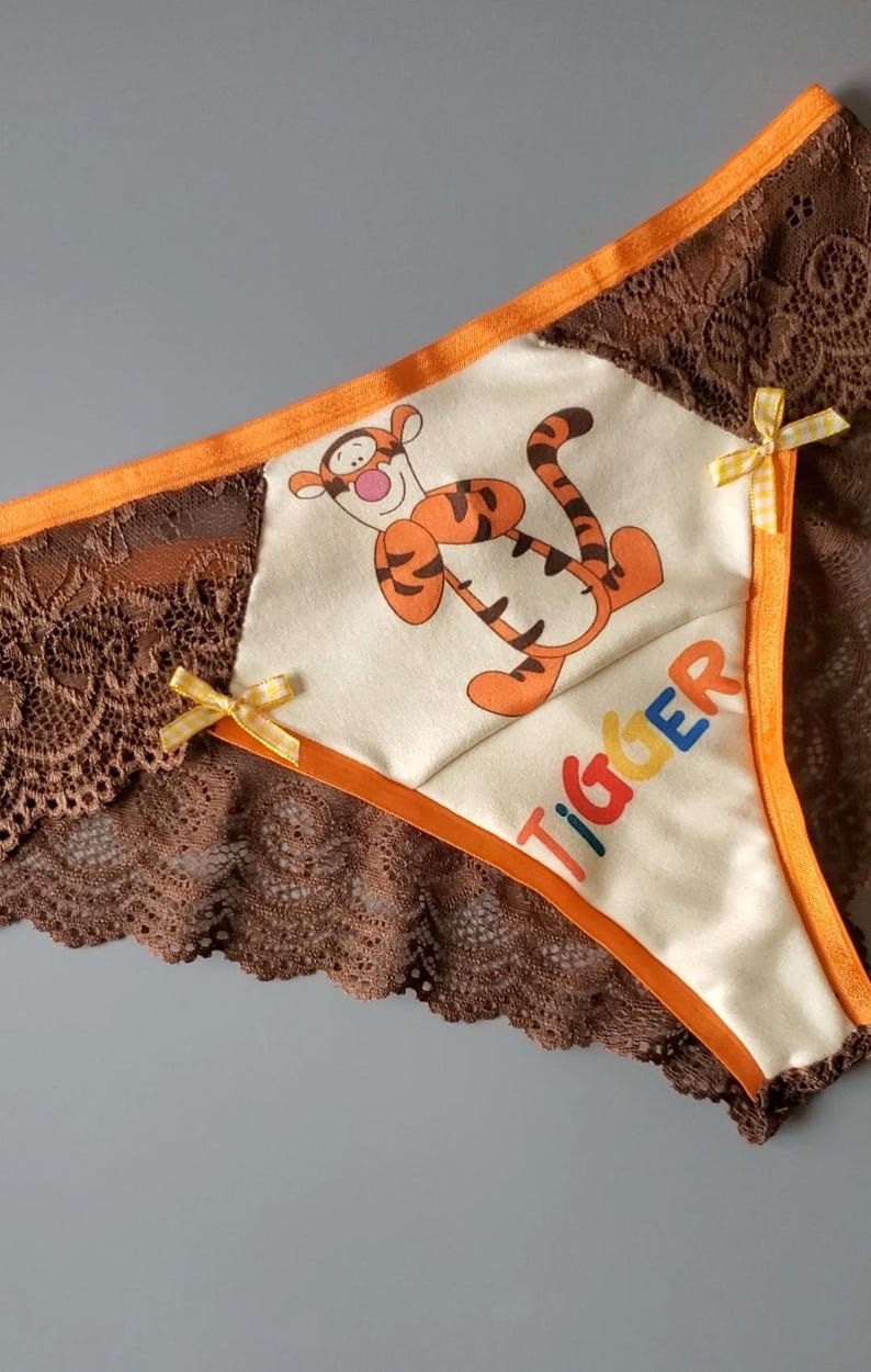 Tigger Cute Cheeky Panties Women's Underwear Cartoon Print Underwear ...