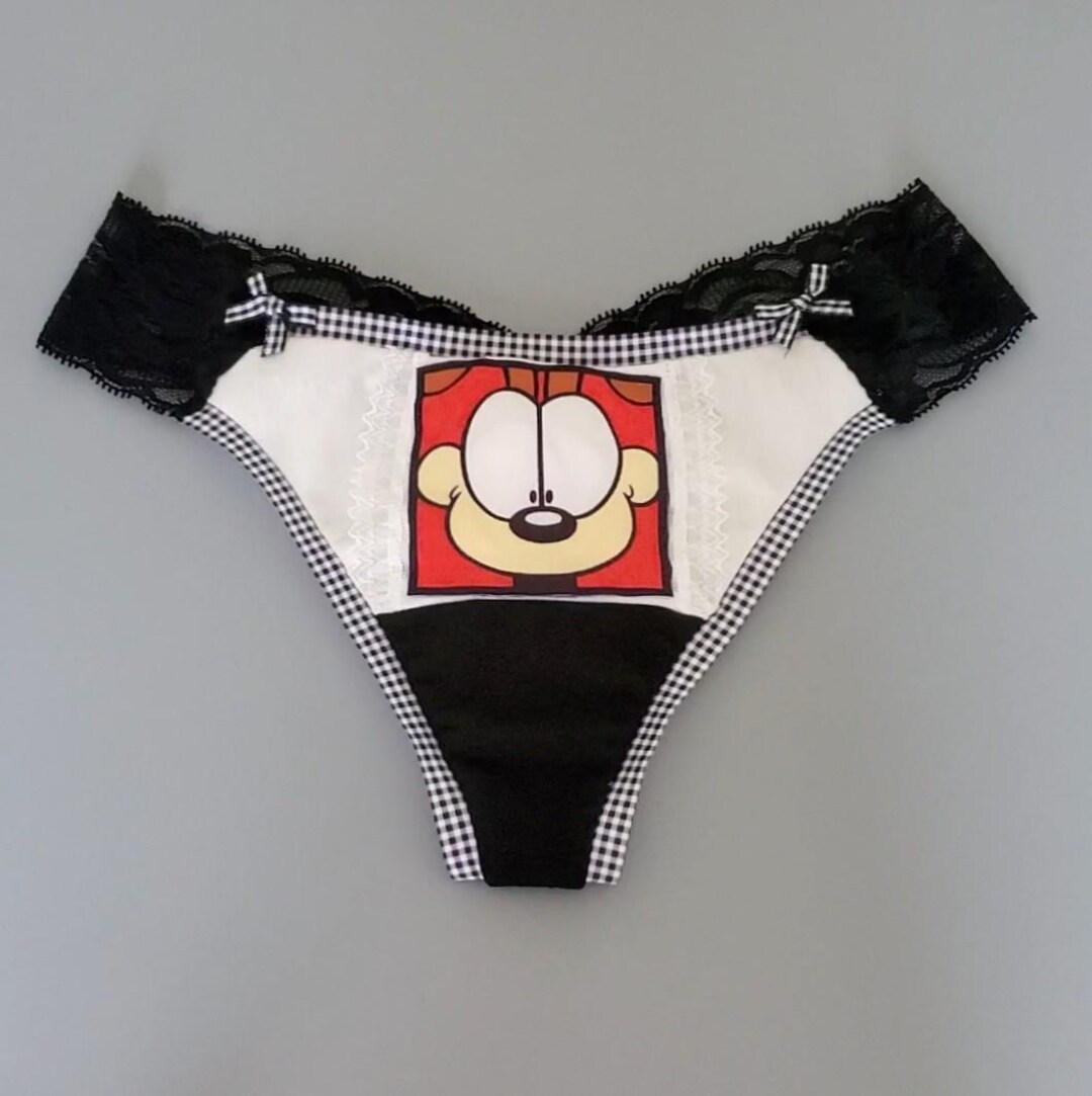 Garfield Lace Thong Panties Cute Panty Women's Underwear Cartoon ...