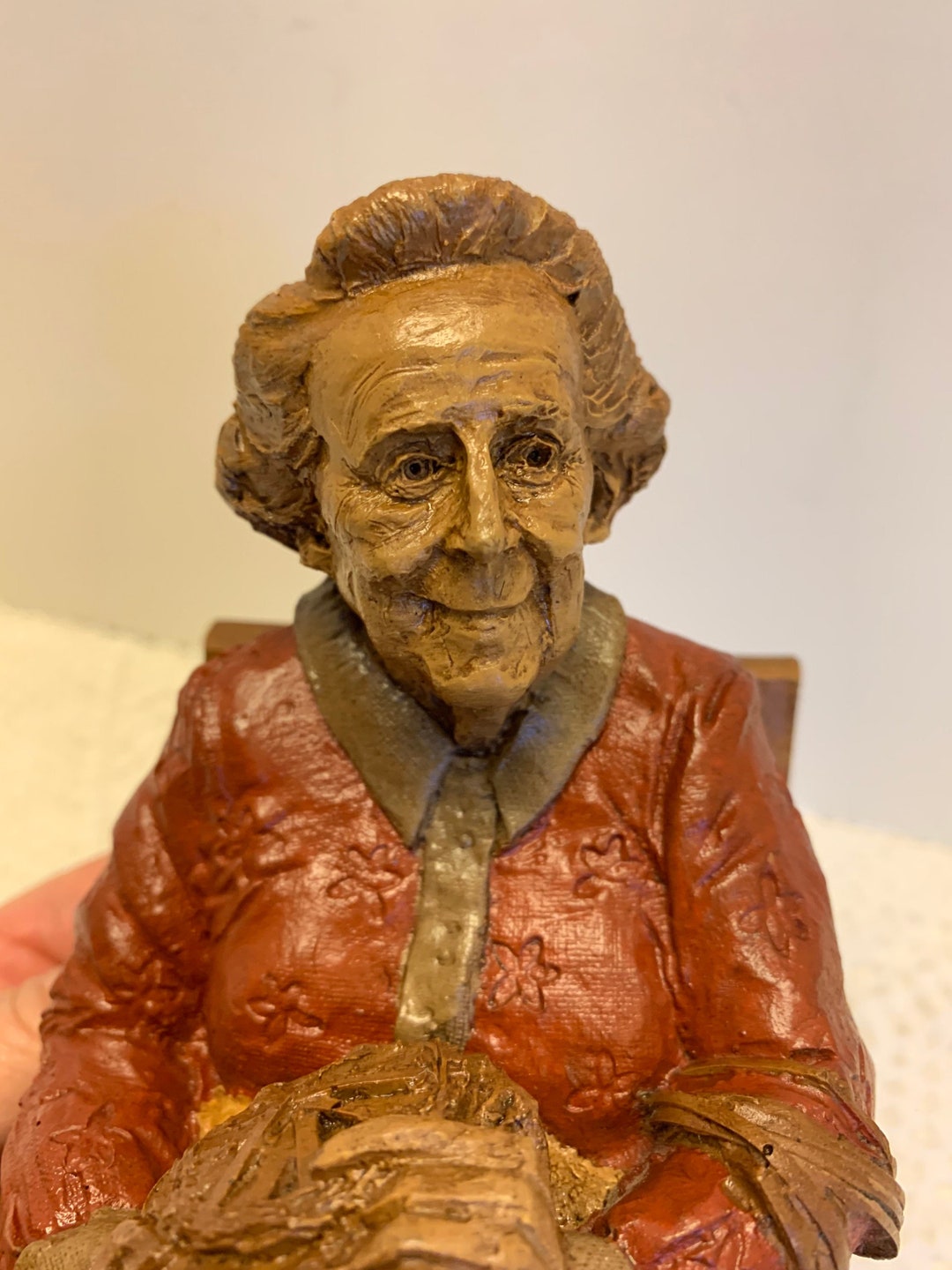 Vintage Mabel Basket Weaver Signed by Artist Tom Clark Country Old ...