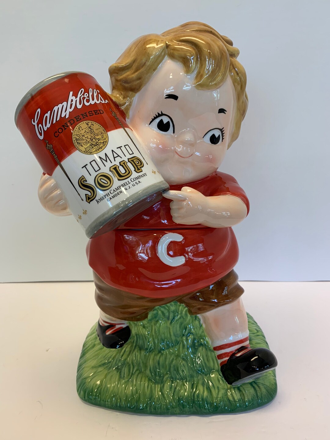 Vintage Campbell Kids Soup Cookie Jar Advertisement Memorabilia ...