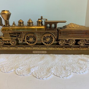 Vintage Train Burwood Wall Sculpture the Philadelphia 1871 Locomotive Gold Wall Hanging - Etsy