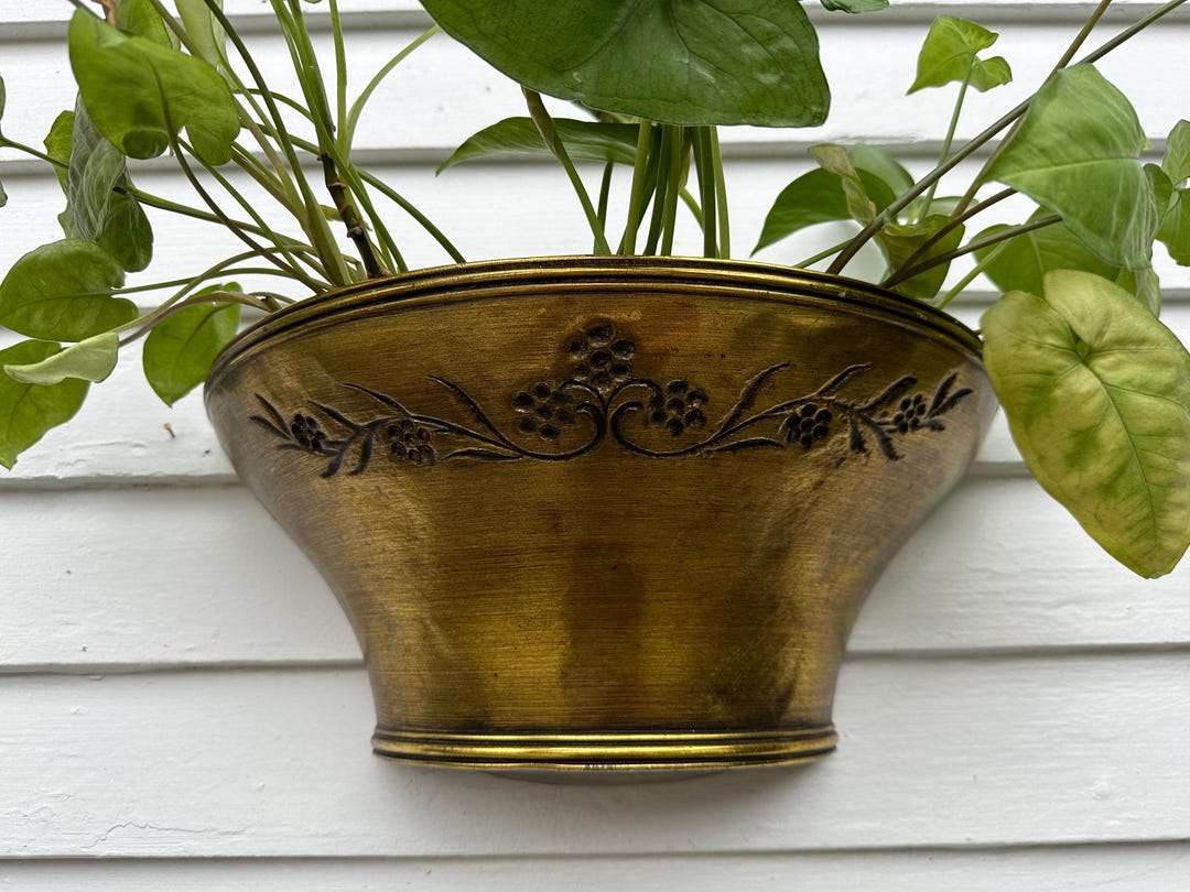 Vintage Wall Planter Syroco Dart Homco 5141 Really Holds Water Large ...