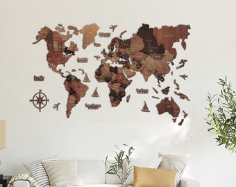 Map of the World Countries Made From Nation Flags Ready to - Etsy