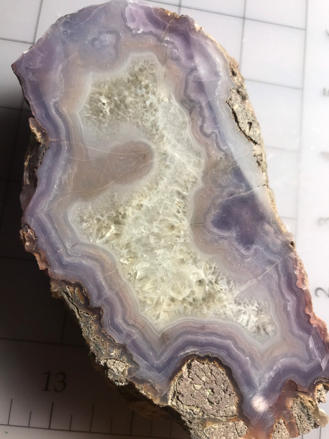 Royal Aztec Lace Agate Face Polished End - Etsy