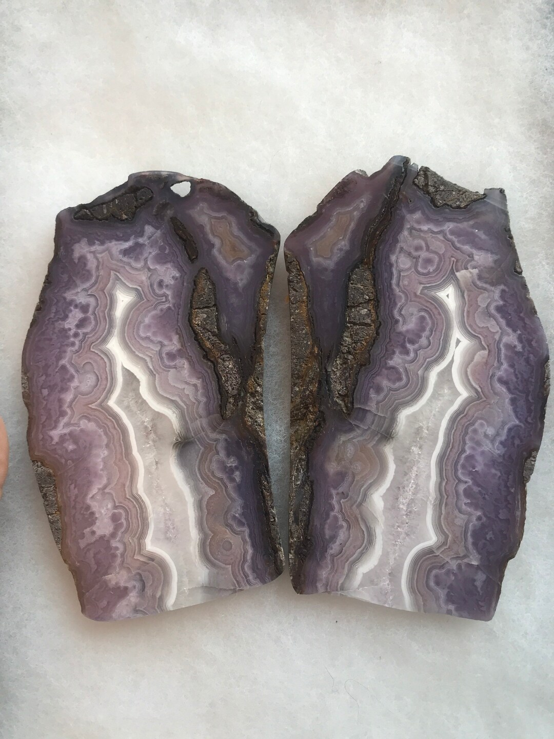 Two Royal Aztec Lace Agate Slabs - Etsy