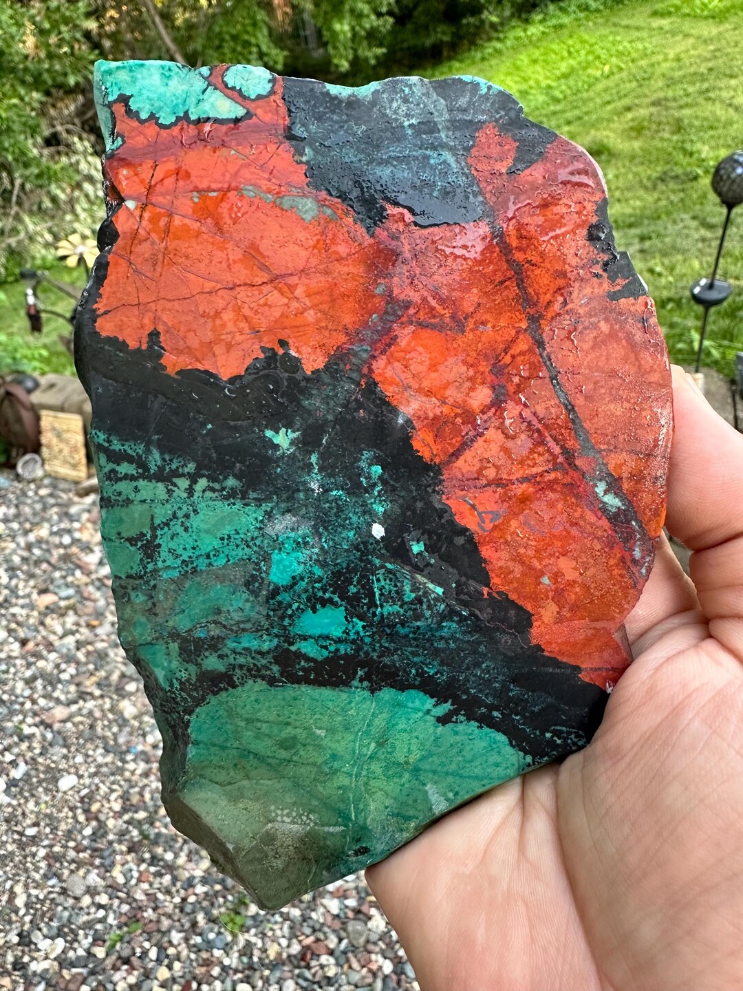 Amazing Sonora Sunrise Chrysocolla Slab + Mexico + Magicstones - Etsy