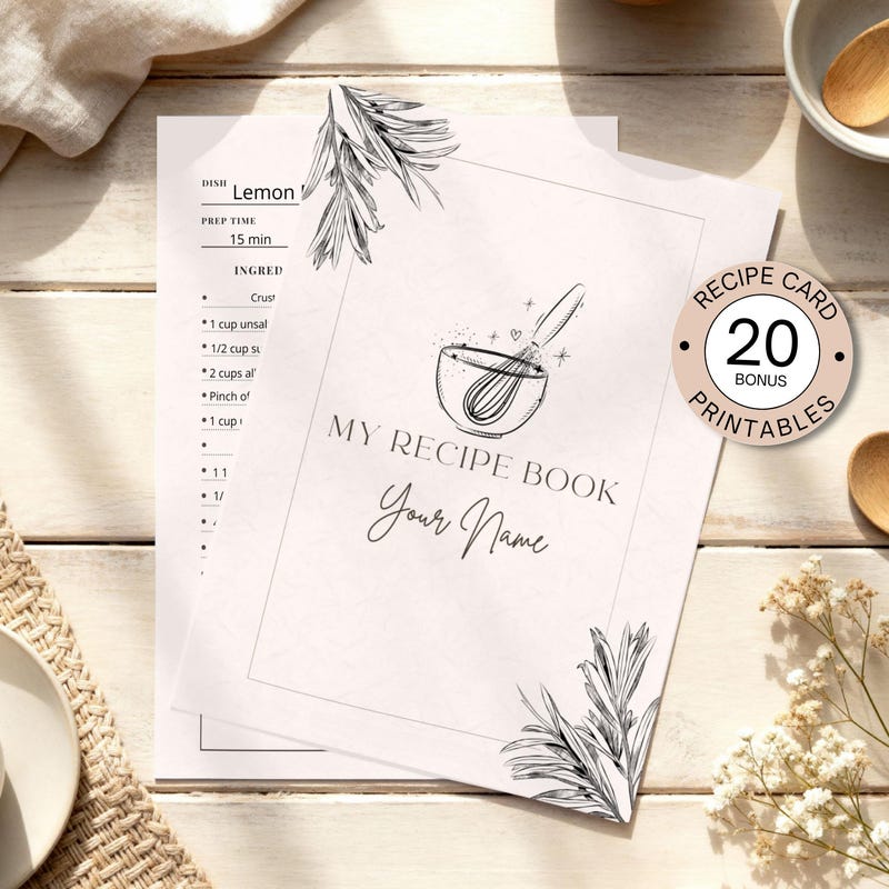 Recipe Template Kit - Etsy