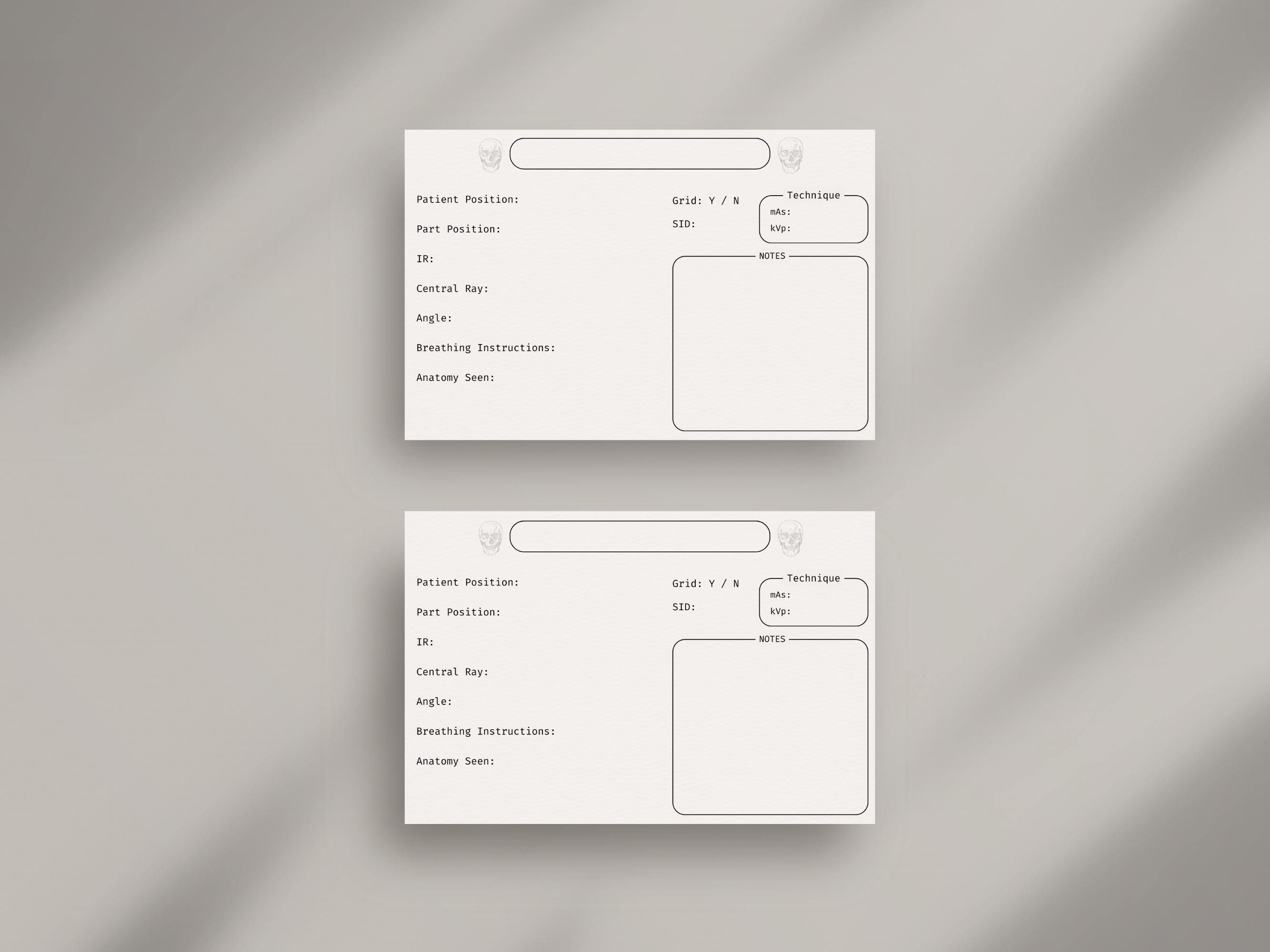 Radiology Positioning Cards, Xray Flashcards, ARRT Exam Study Tool, Rad ...