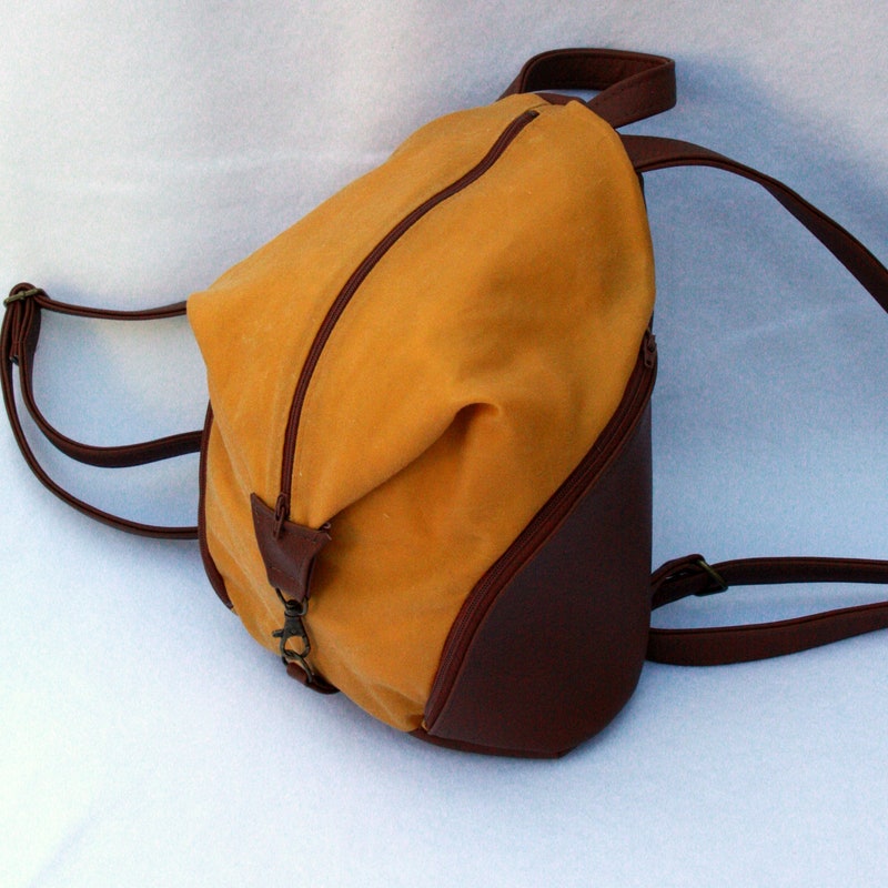 Waxed Canvas Backpack - Etsy