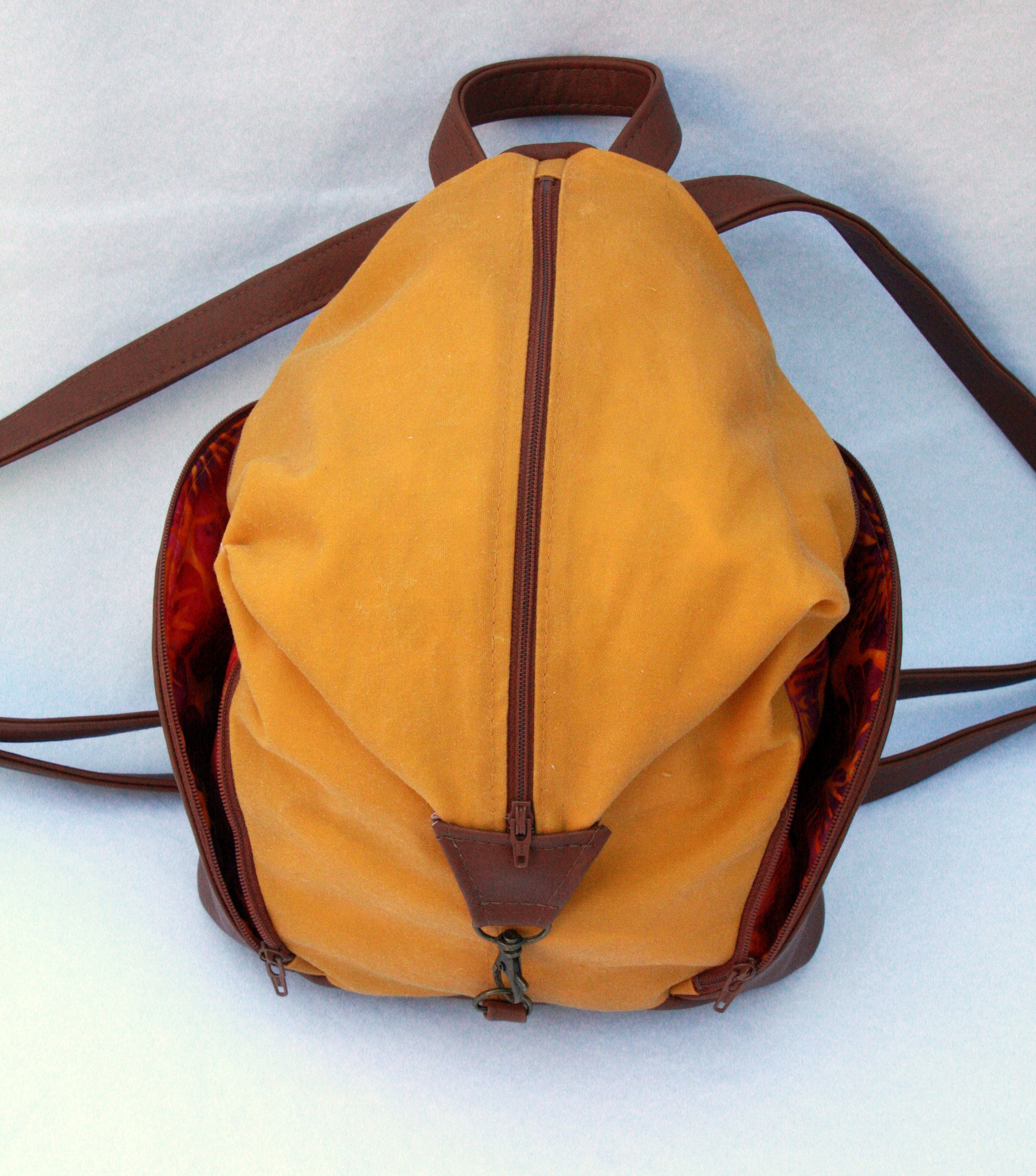 Yellow Waxed Canvas Backpack - Denver Mini Backpack - Etsy