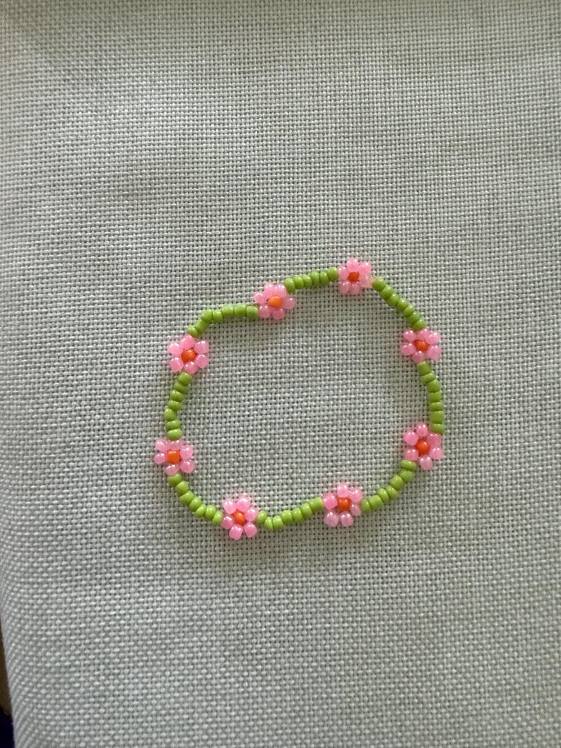 Beaded Flower Bracelets, Glass Seed Beads, Various Styles - Etsy
