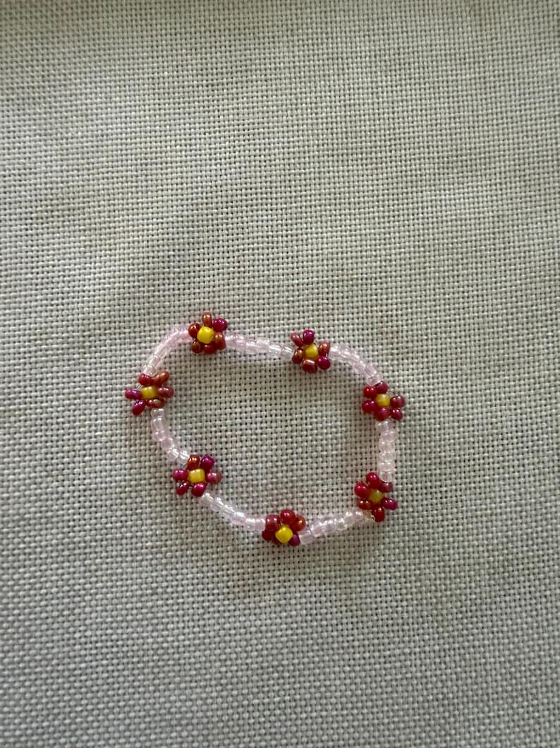Beaded Flower Bracelets, Glass Seed Beads, Various Styles - Etsy