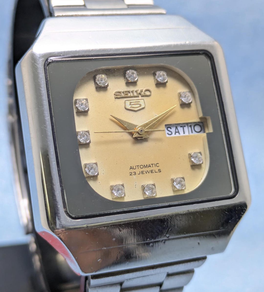 Vintage Seiko 5 Automatic Day Date Movement No. 6349A Japan Made Men's ...